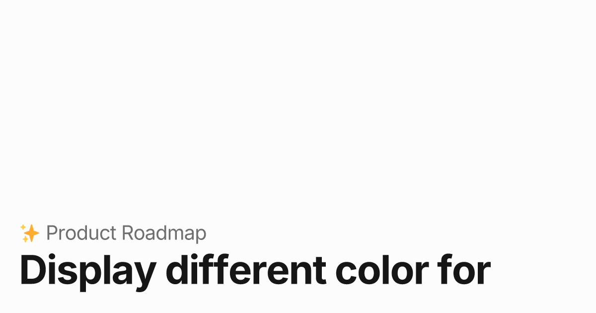 Display different color for 